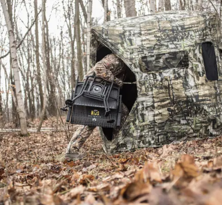 Hawk Stealth Spin Blind Chair Steel Gray | Hunting Chair
